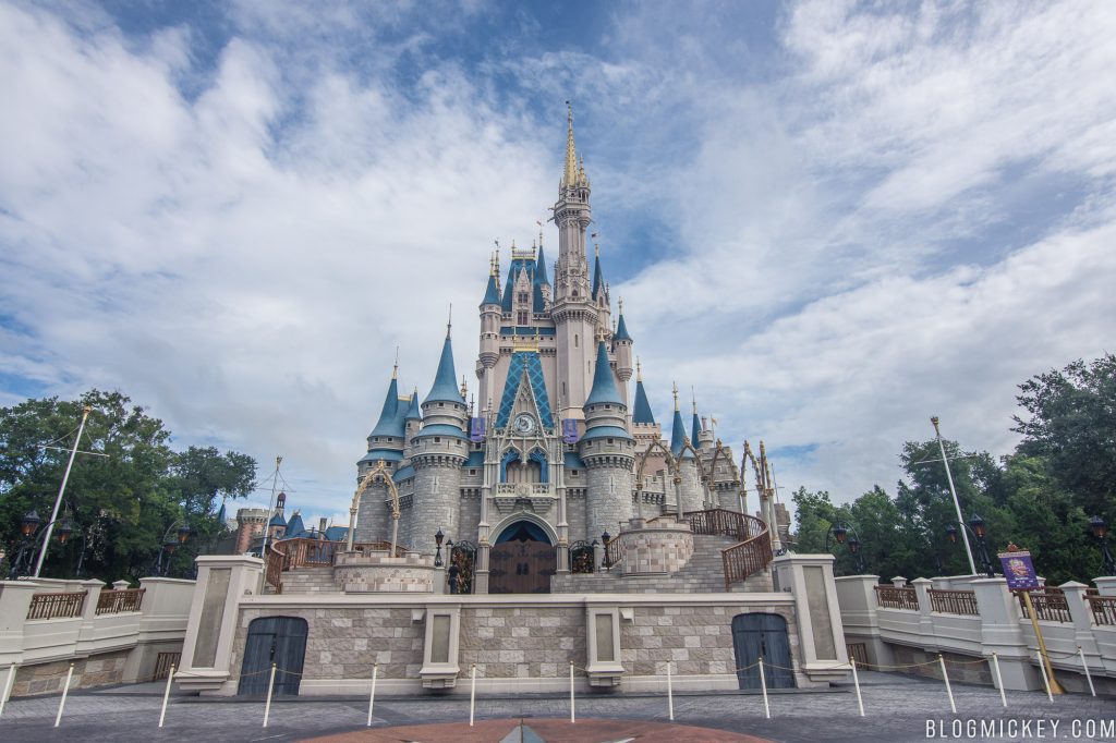 PHOTOS: Tinker Bell Line Removed From Cinderella Castle For Hurricane Irma