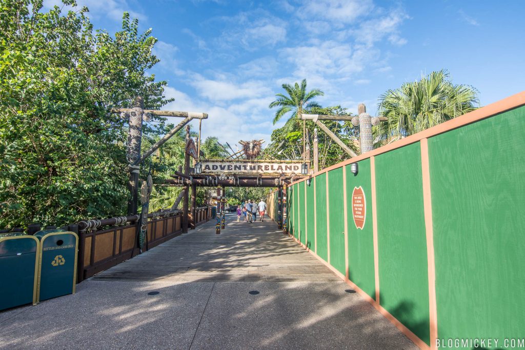 PHOTOS: Adventureland Veranda Behind Walls