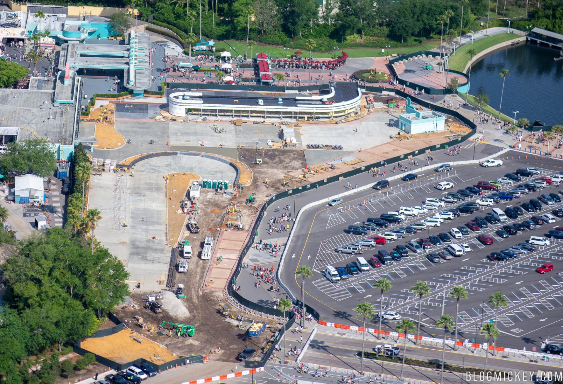 PHOTOS: Aerial Look at Disney's Hollywood Studios Entrance Overhaul Project
