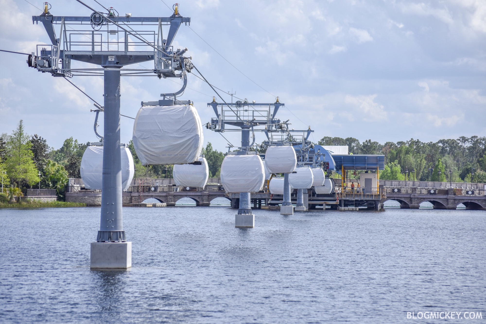 PHOTOS: Disney Skyliner Gondola Testing Over Hourglass Lake at Disney's ...