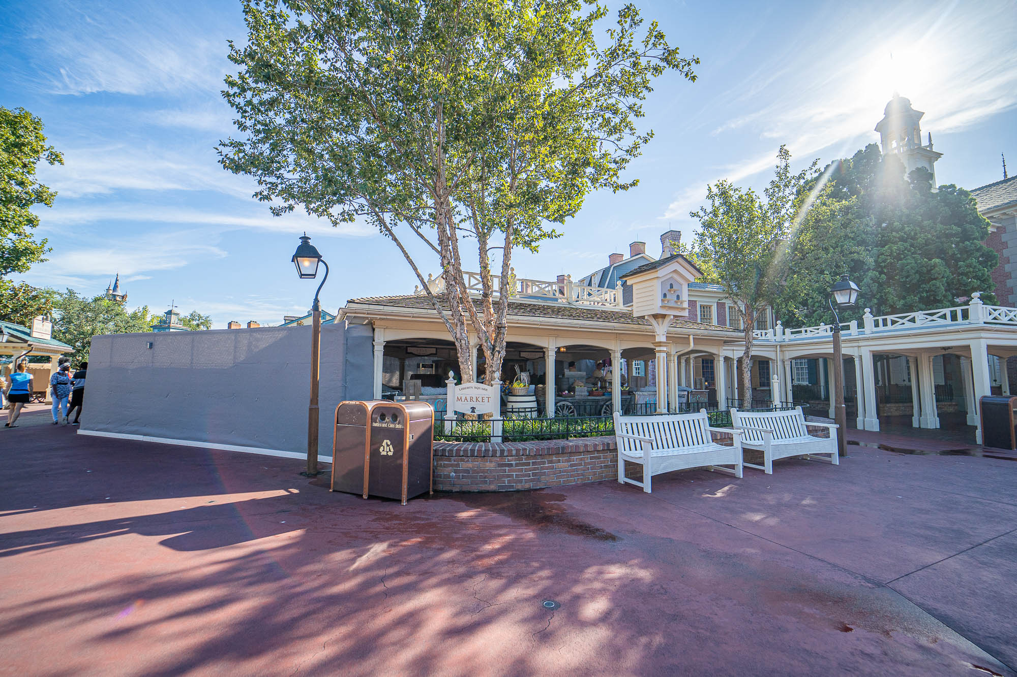 Liberty Square Market Seating Area Demolished at Magic Kingdom