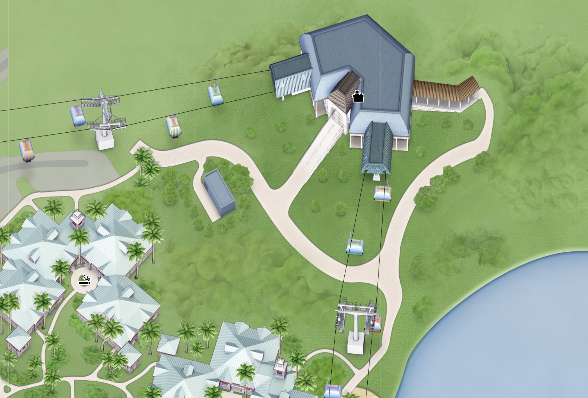 Disney Skyliner Gondola Stations Added to Walt Disney World Digital Maps