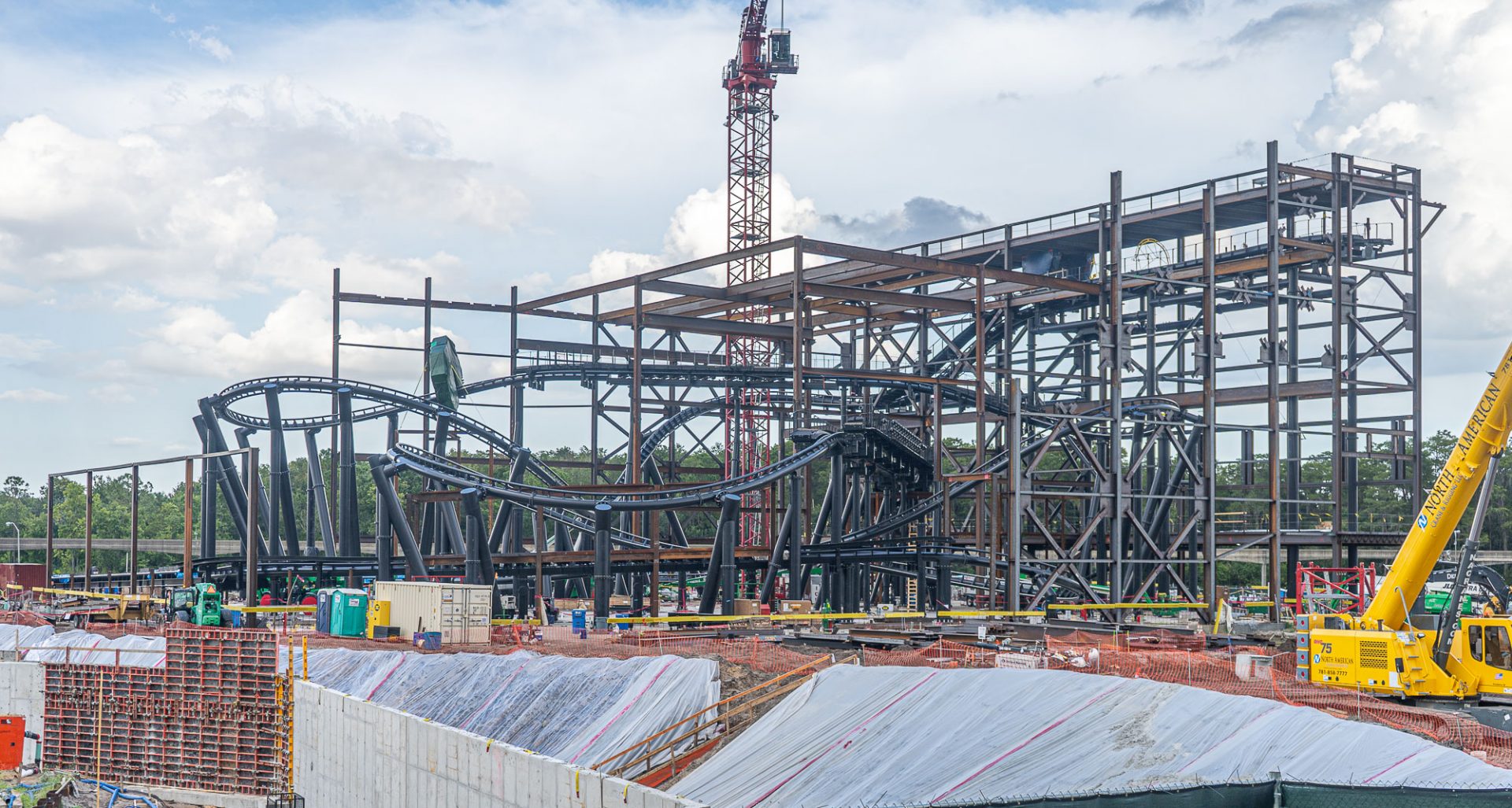 Tron Lightcycle Run Show Building Takes Shape; A Latest Look at ...