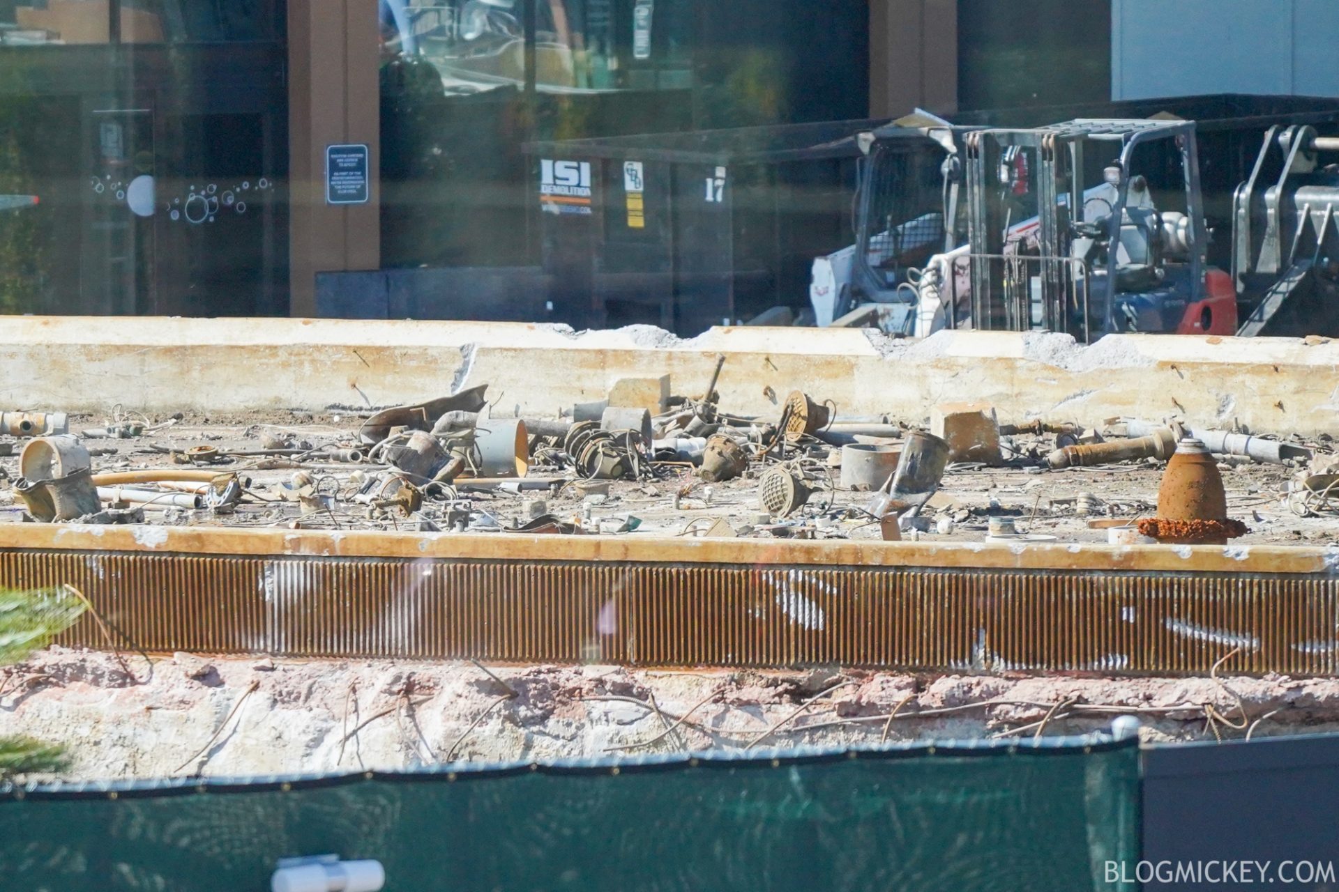 A Closer Look at the Fountain of Nations Demolition at Epcot