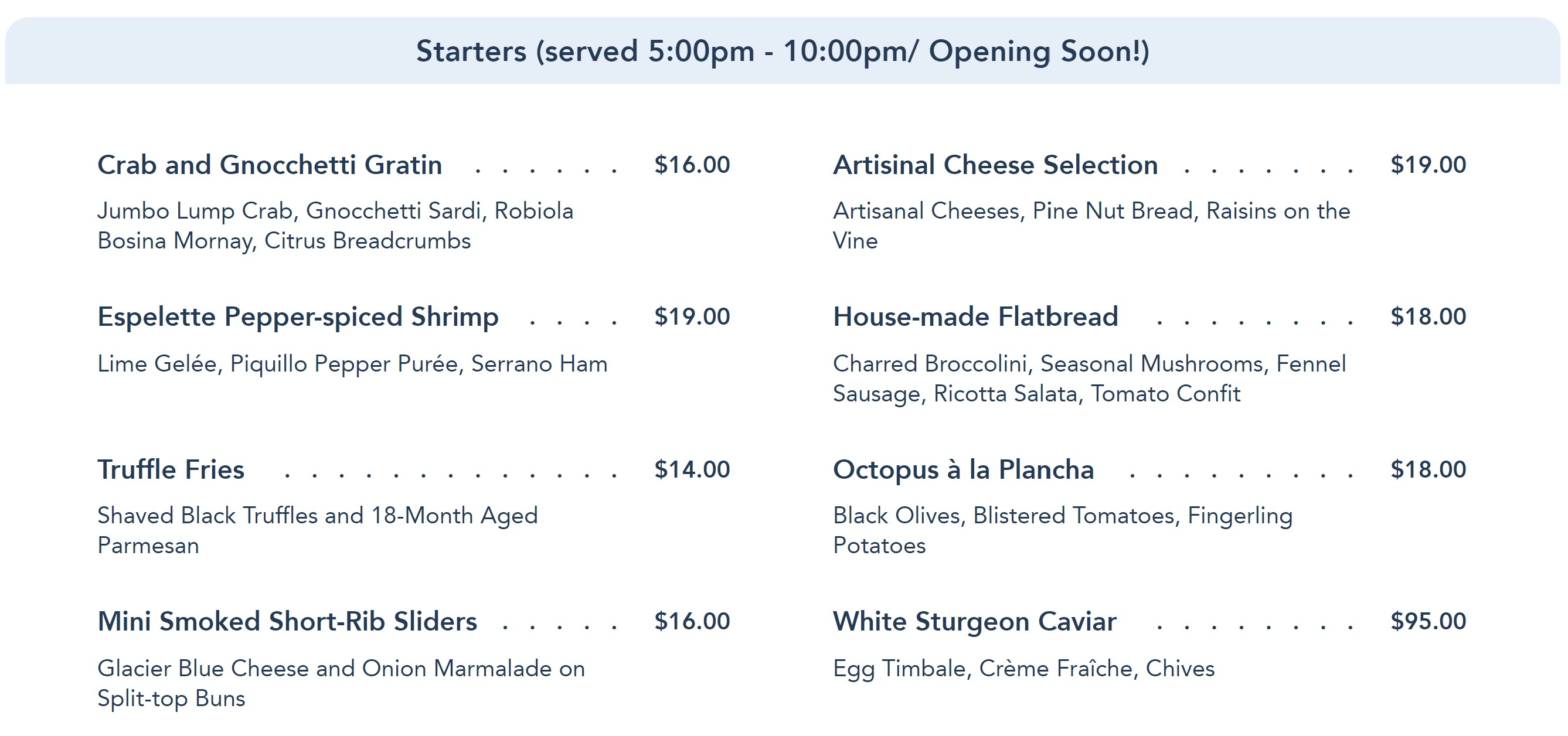 Full Menu and Prices Released for 'Enchanted Rose' Beauty and the Beast ...