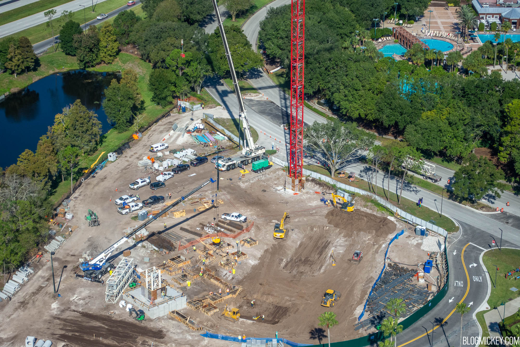 Latest Aerial Look at The Cove Hotel Construction at Swan and Dolphin ...