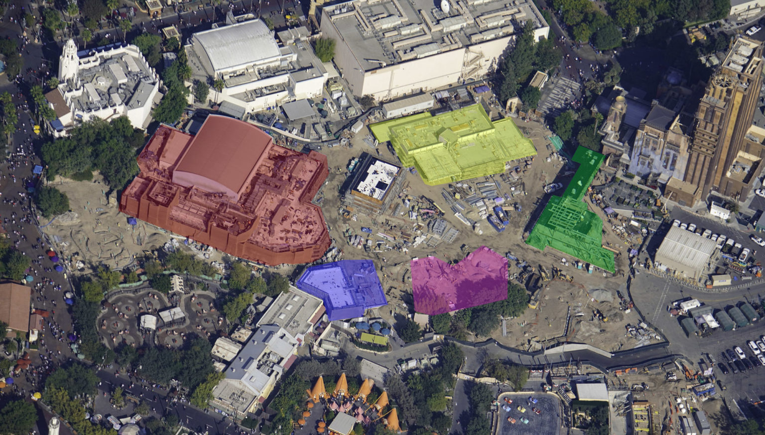 Avengers Campus Construction Update - Theming Elements Installed ...