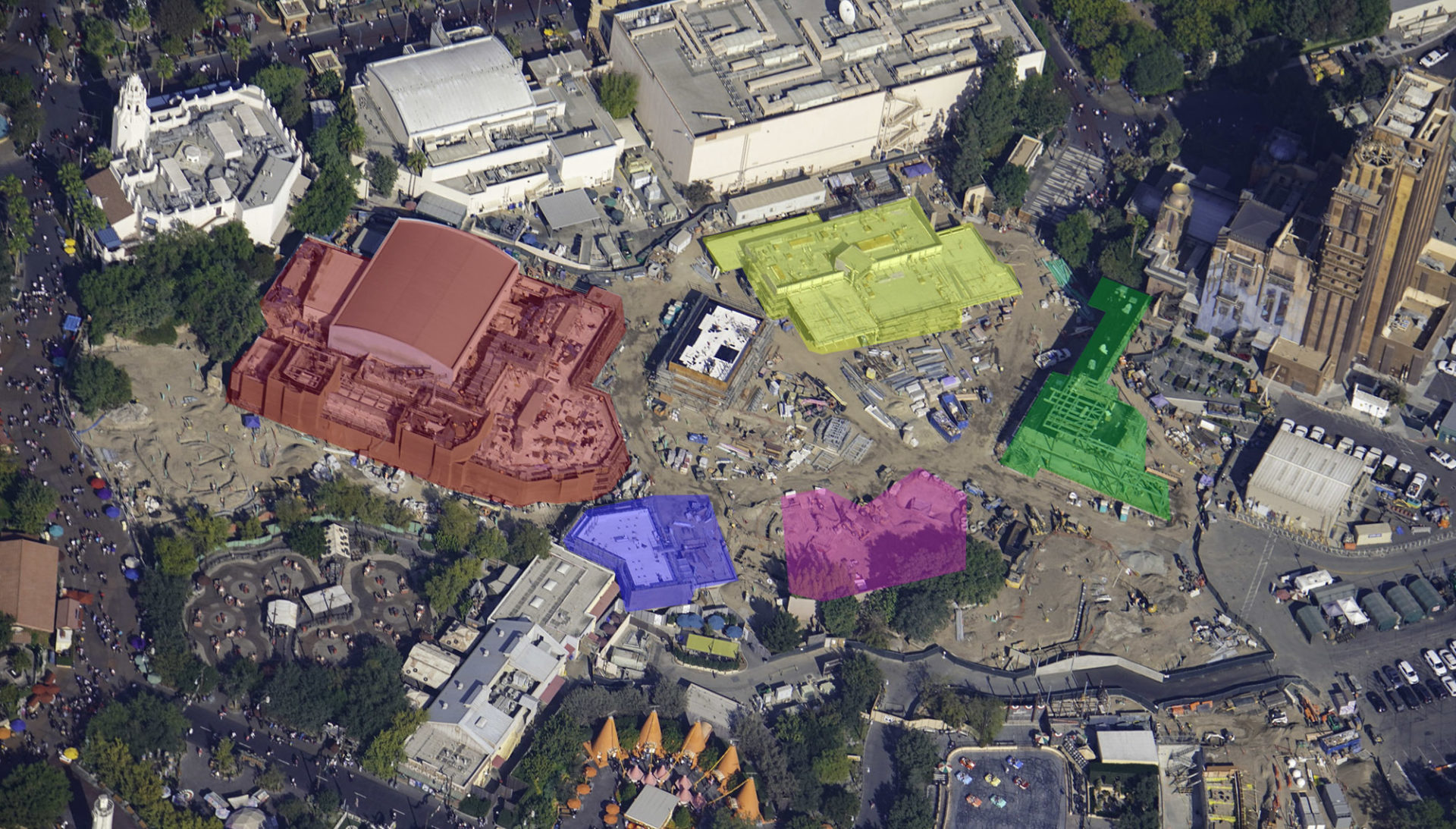 Avengers Campus Construction Update - Theming Elements Installed ...