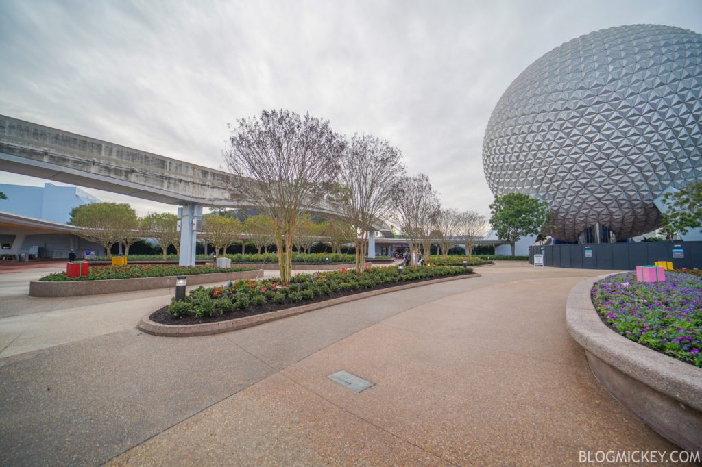 Reimagined Epcot Entrance Now Open With New Planters and Return of ...