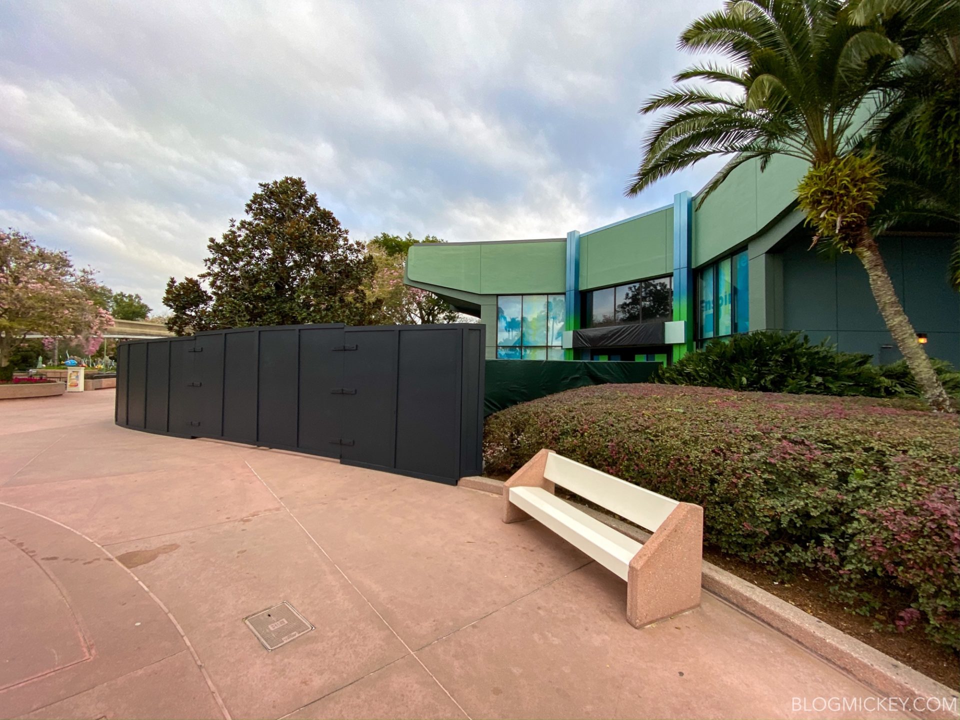 New Construction Walls Installed in Future World for Ongoing Epcot ...