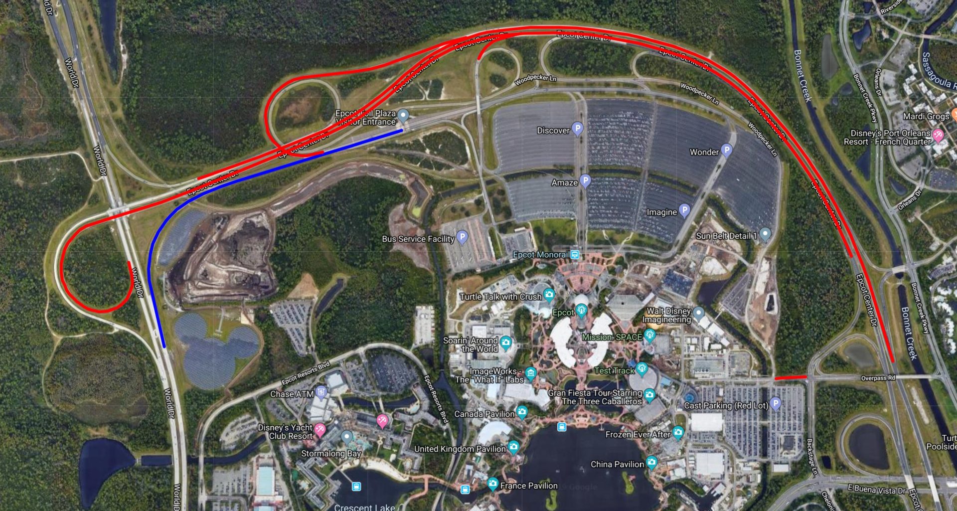 Road Closure Guide for 2020 Walt Disney World Marathon Weekend