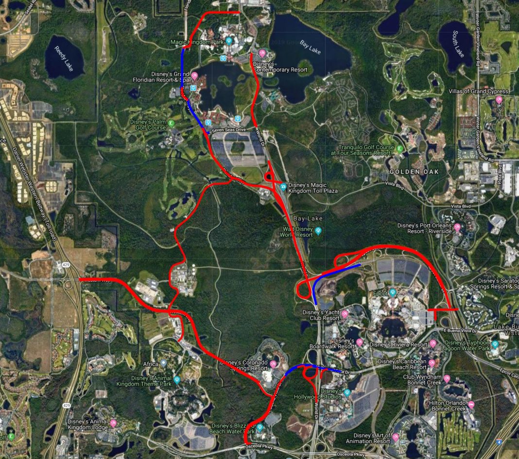 Road Closure Guide for 2020 Walt Disney World Marathon Weekend