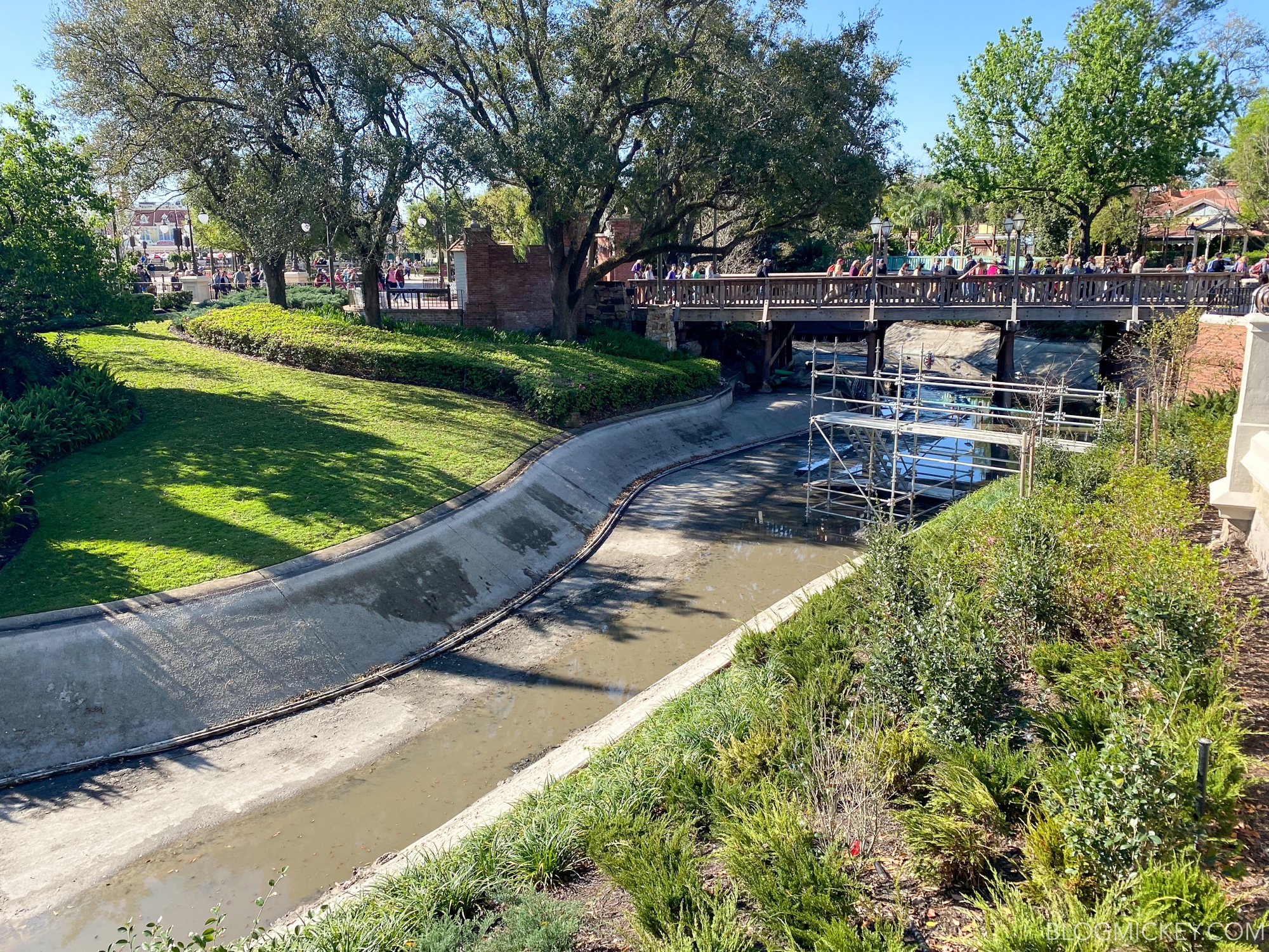 Cinderella Castle Moat Drained for Royal Makeover Project at Magic Kingdom