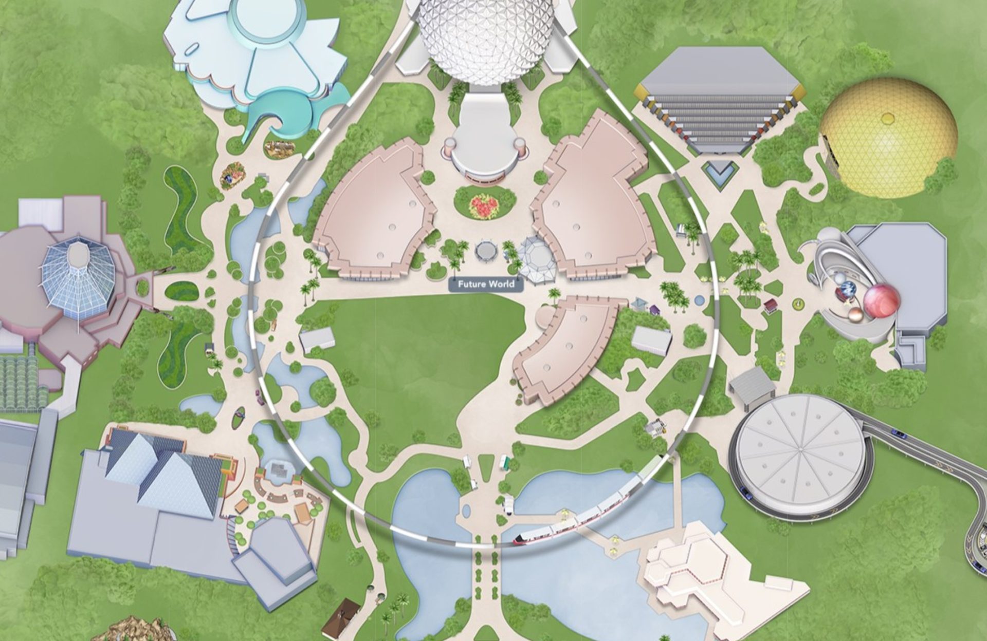 Sneak Peek at Upcoming Epcot Digital Map Coming Soon Showcasing ...