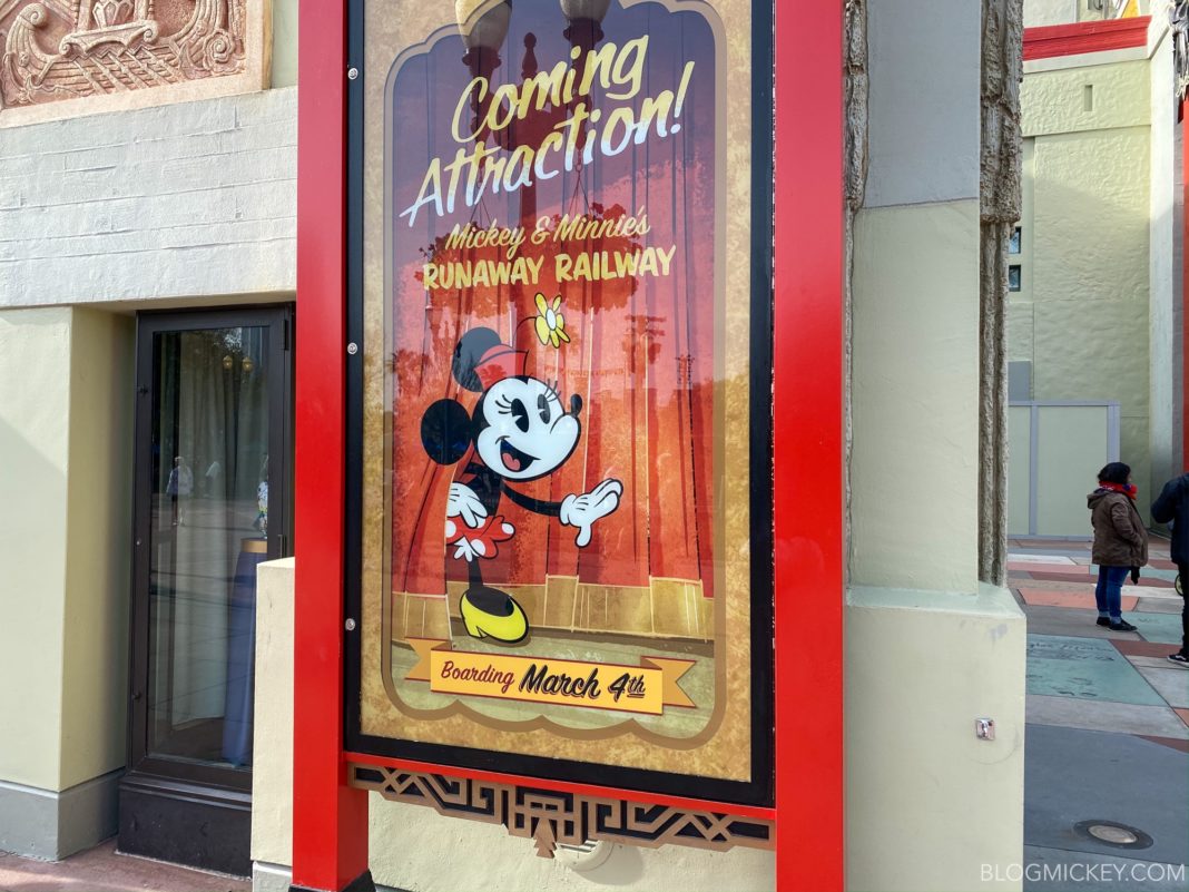 BREAKING: Mickey and Minnie's Runaway Railway Sign Installed at Disney ...