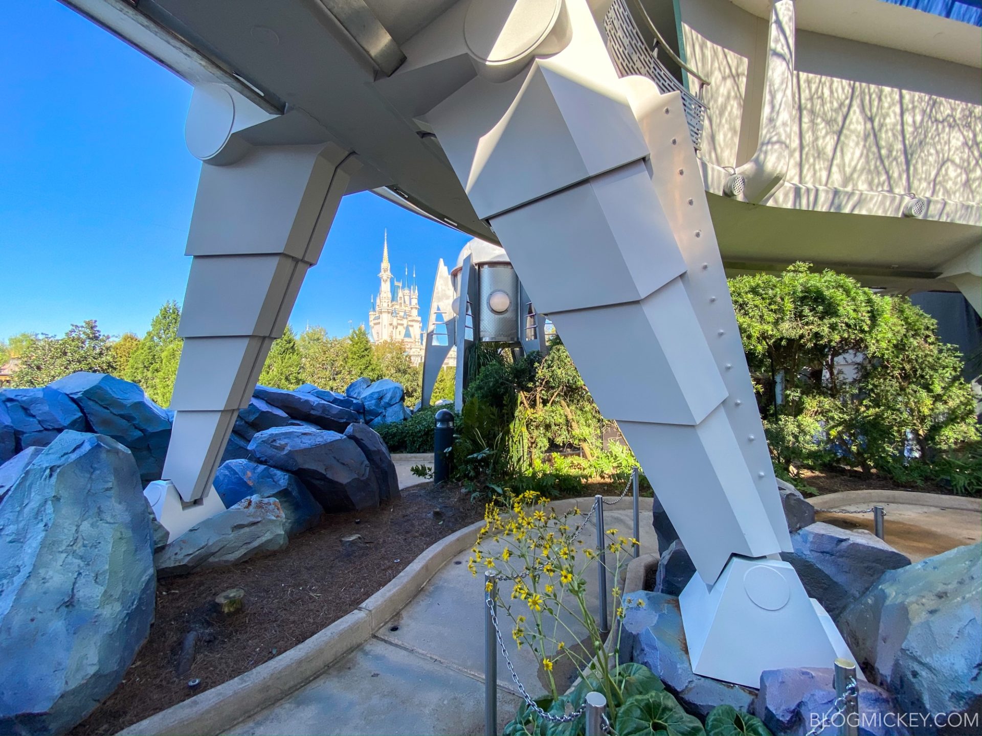 Tomorrowland Visual Refresh Continues at Magic Kingdom; Purple Wall ...
