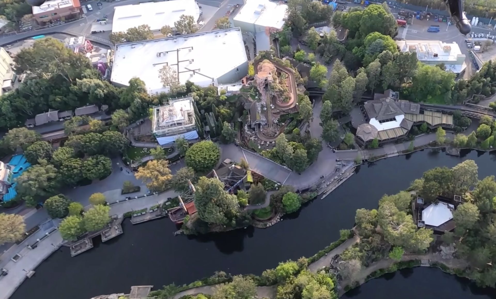 New Aerial Video Shows Stalled Disneyland Construction Projects