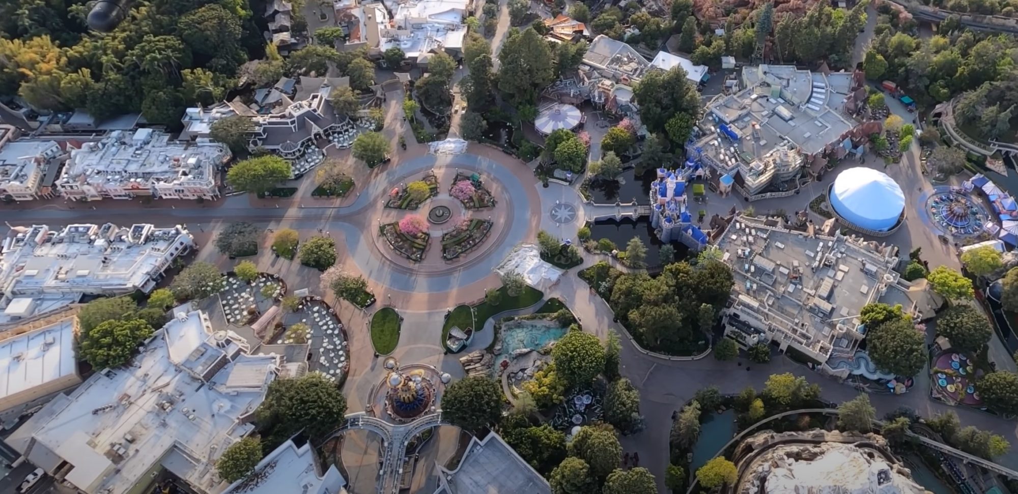 New Aerial Video Shows Stalled Disneyland Construction Projects