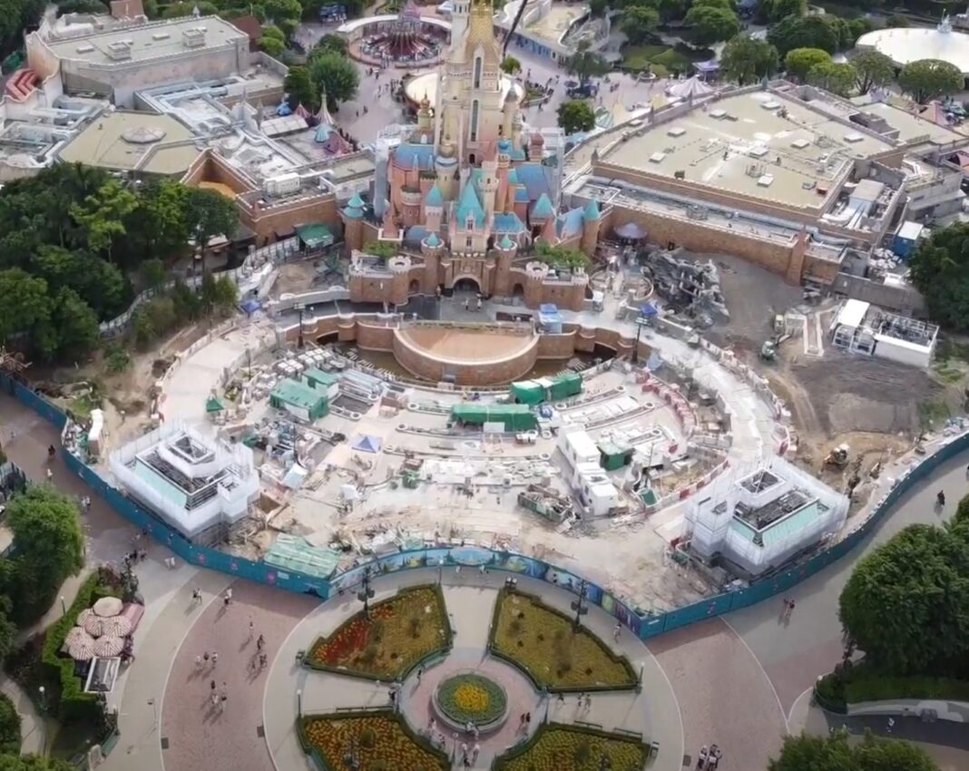 PHOTOS, VIDEO: Aerial Look at Castle of Magical Dreams Construction ...