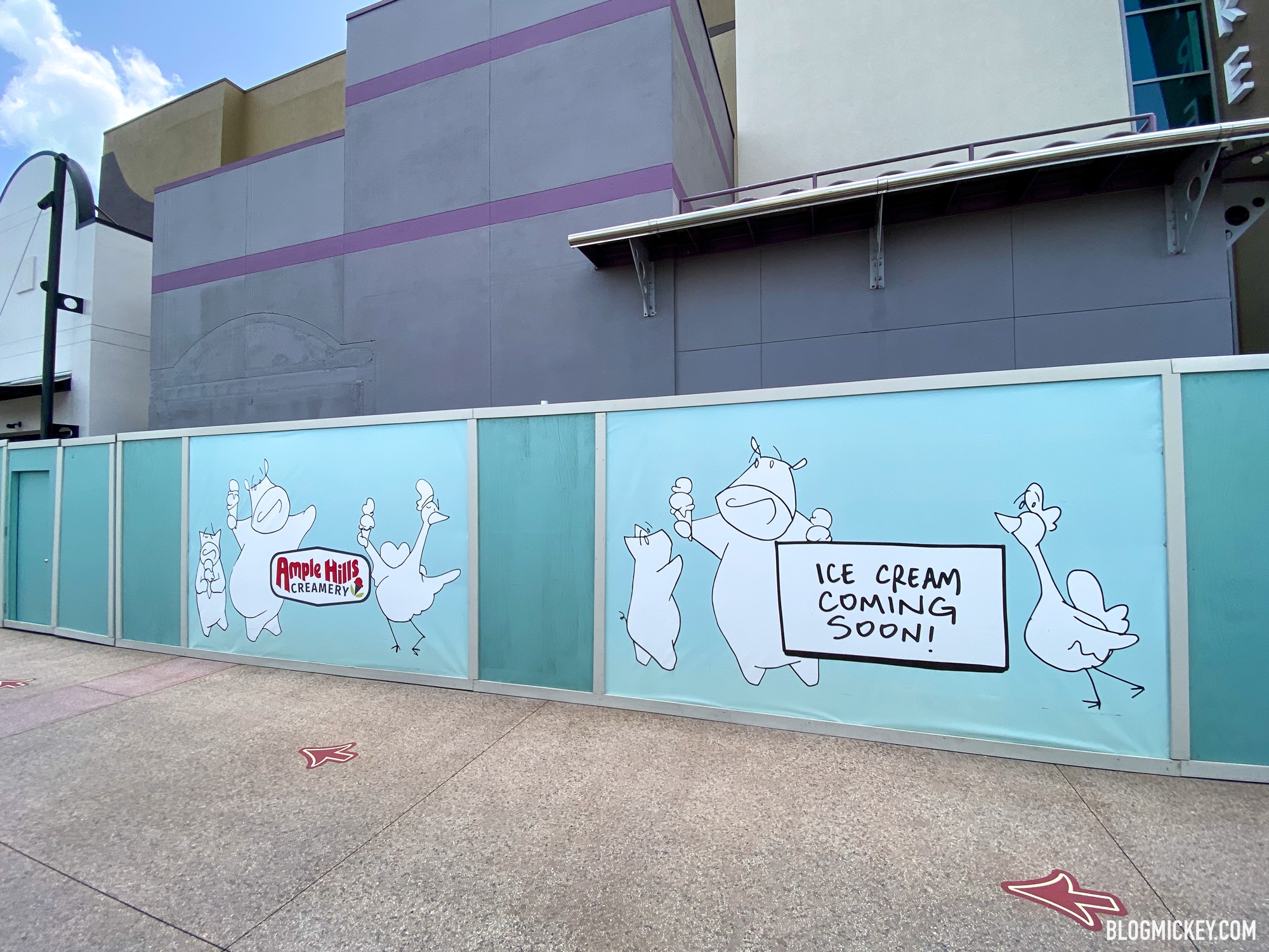Ample Hills Signage Removed from Disney Springs Construction Location