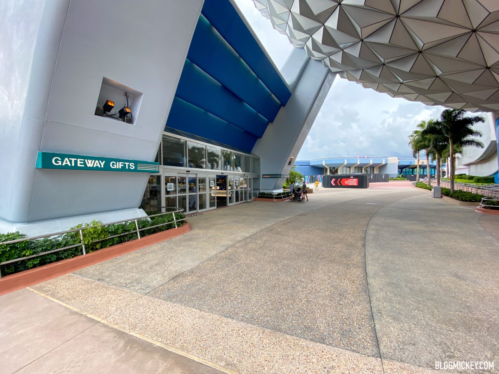 Spaceship Earth Shops Receive Blue Accents at EPCOT