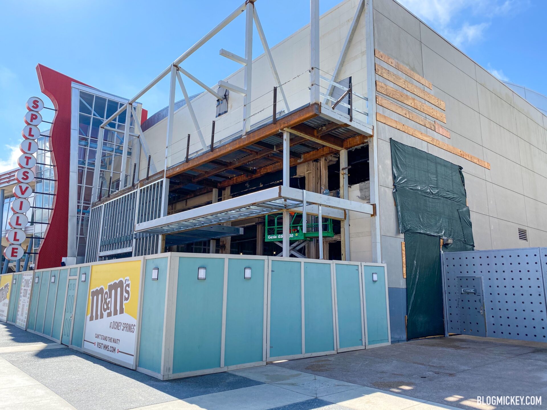 M&M Store Construction Continues at Disney Springs
