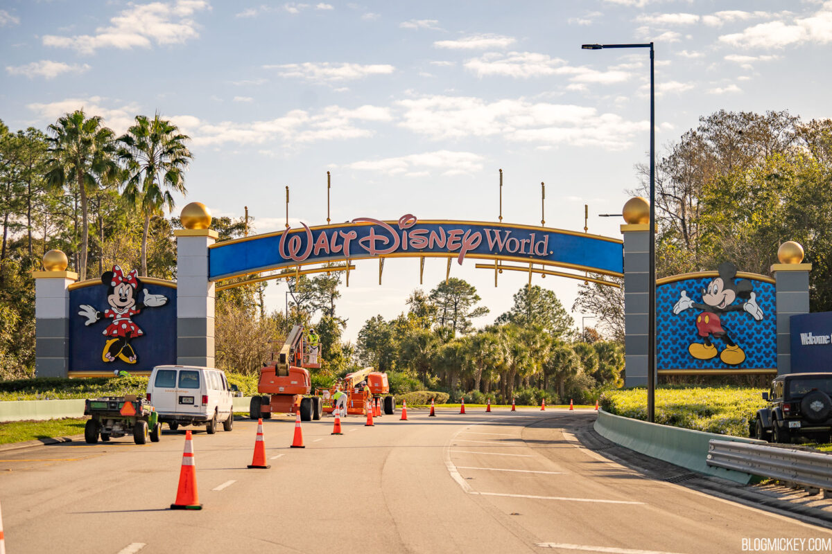 Latest Progress on Disney World Entrance Archway Reimagining for 50th ...