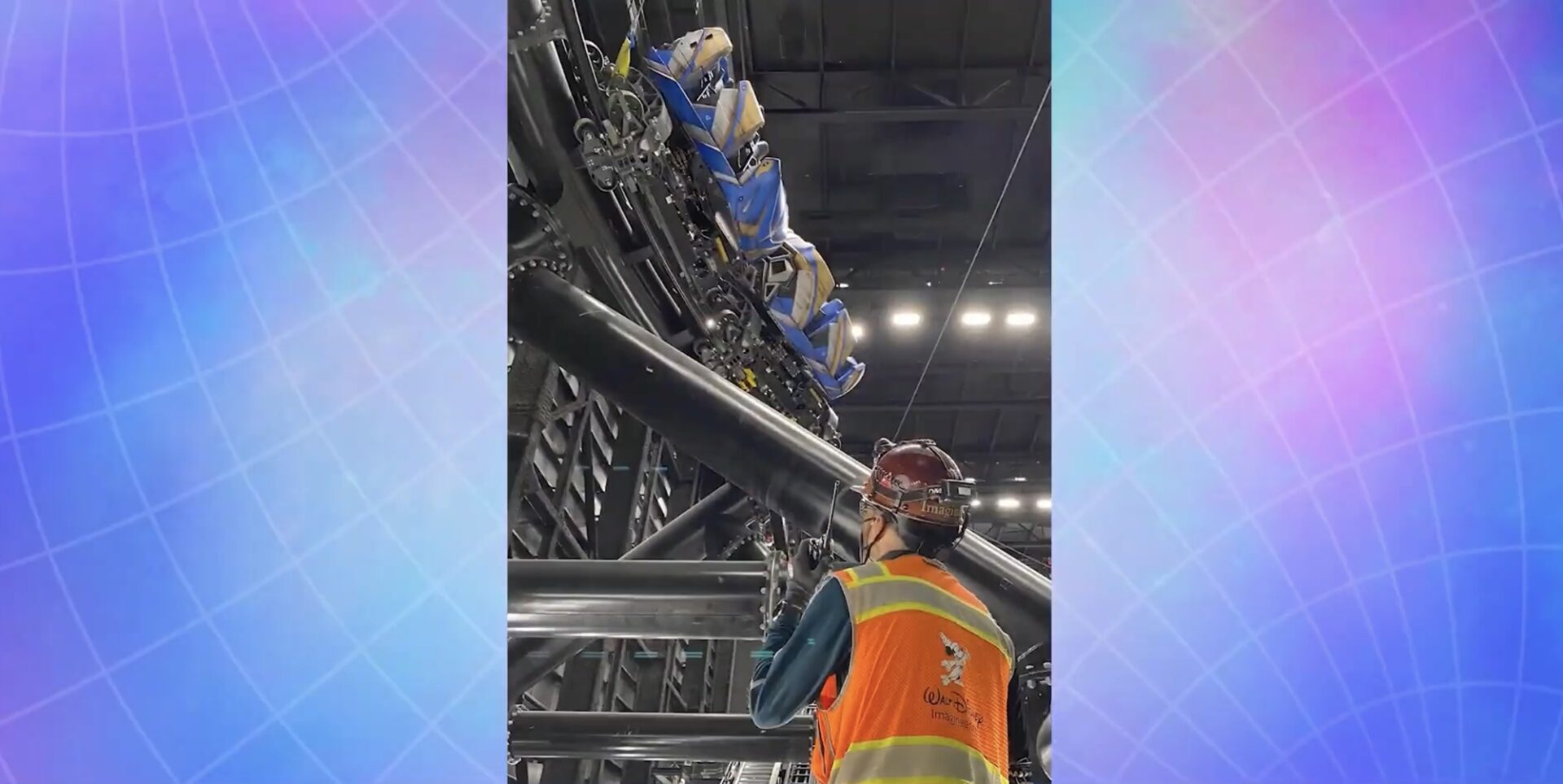 Guardians of the Galaxy: Cosmic Rewind Roller Coaster Push-Pull Testing ...