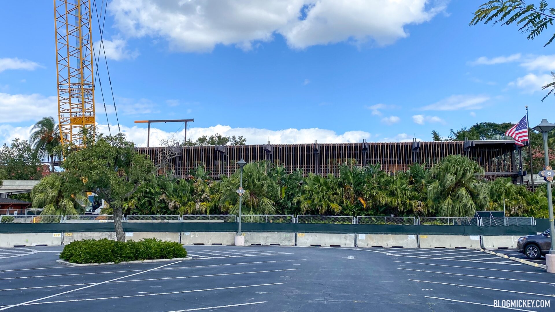 Installation of New Crossbeams Begins at Disney's Polynesian Village Resort
