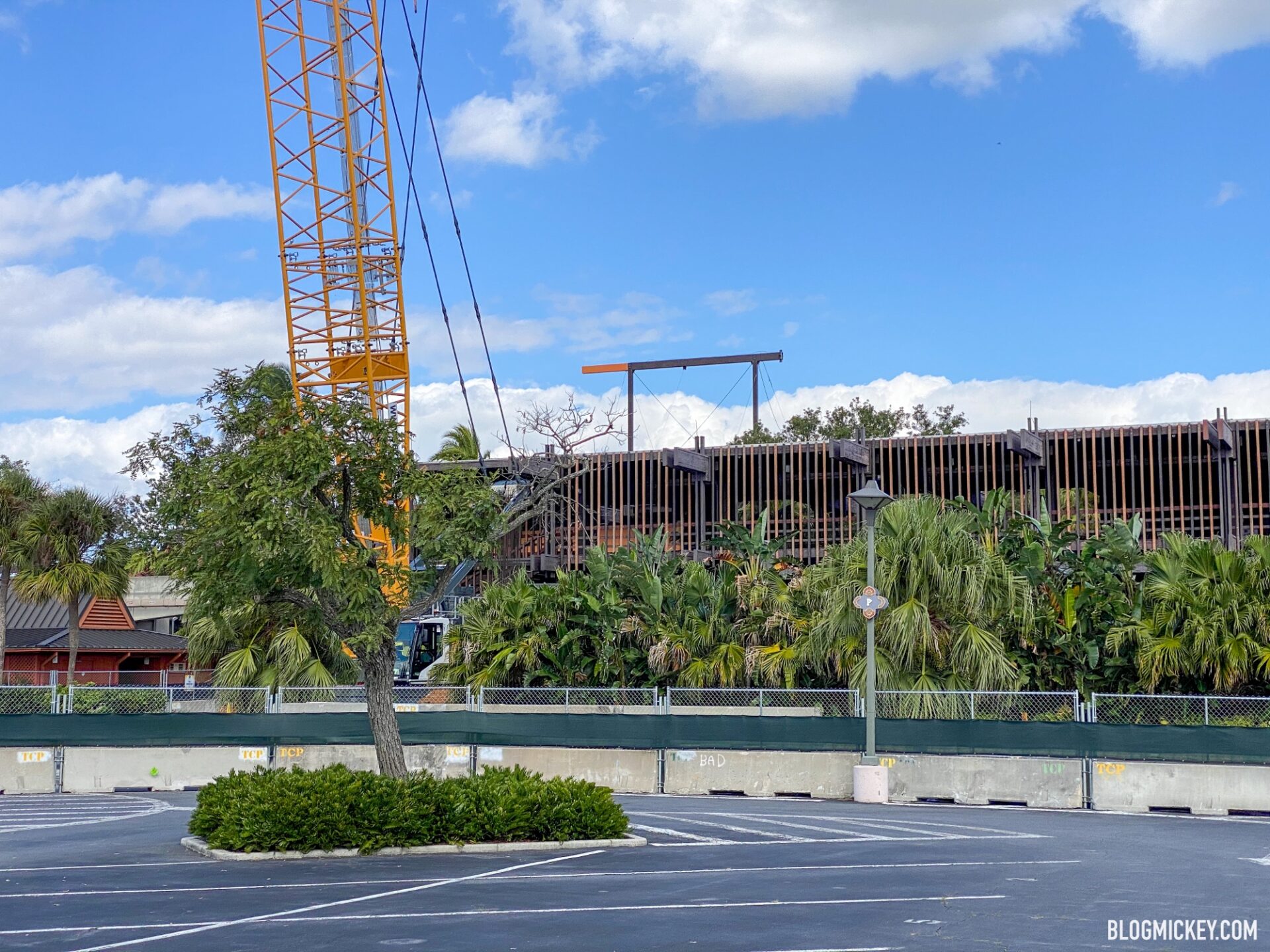 Installation of New Crossbeams Begins at Disney's Polynesian Village Resort
