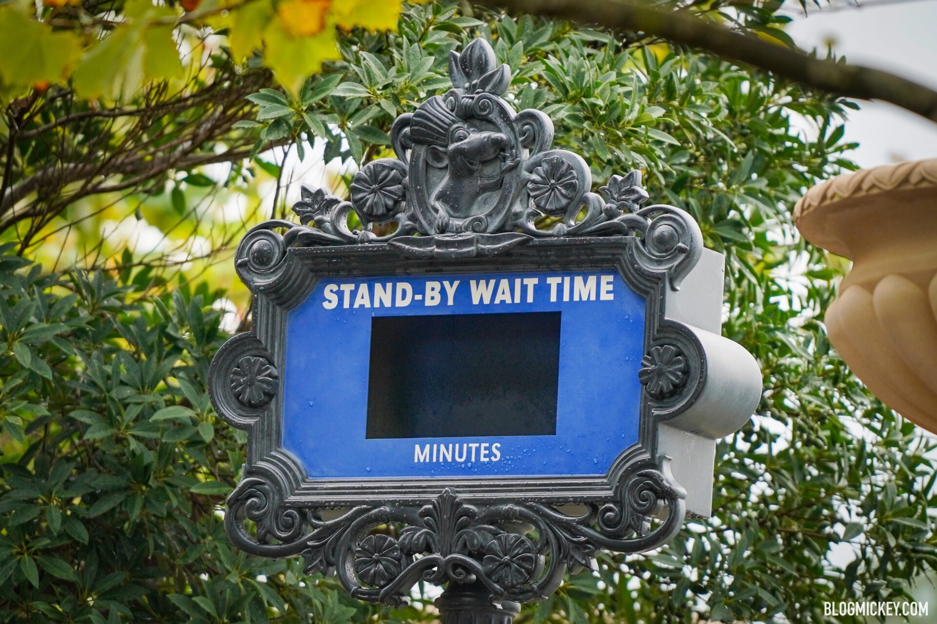 Secondary "Ratatouille" Attraction Wait Time Sign Installed at ...