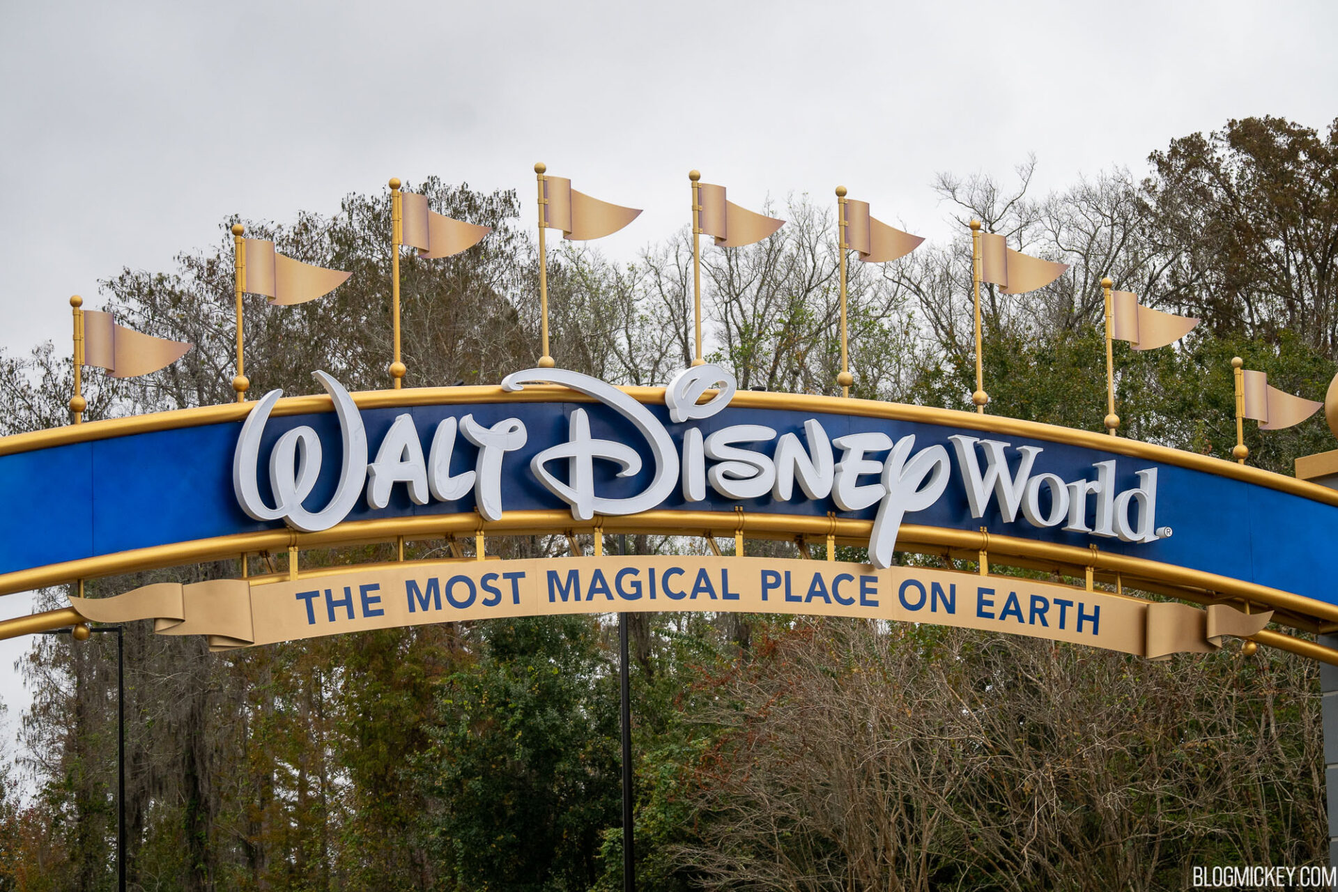 First Disney World Entrance Archway Refresh Completed