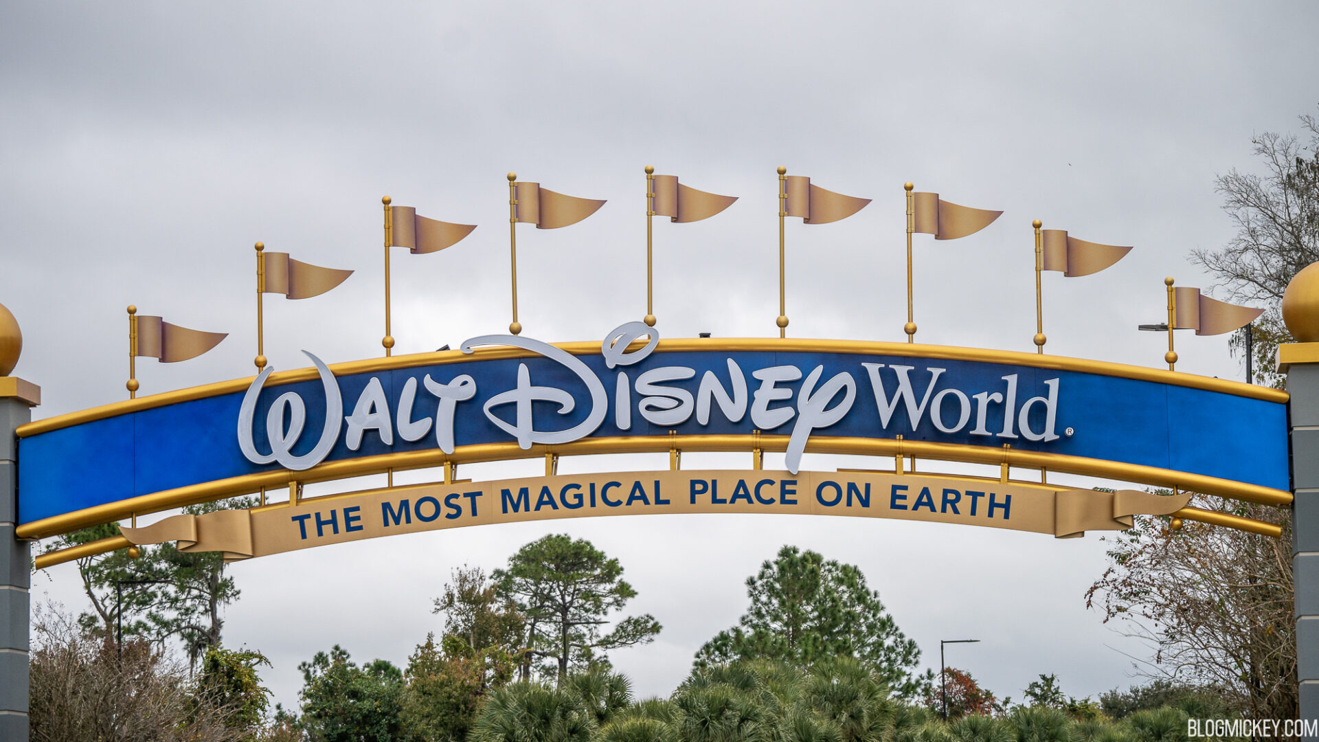 First Disney World Entrance Archway Refresh Completed