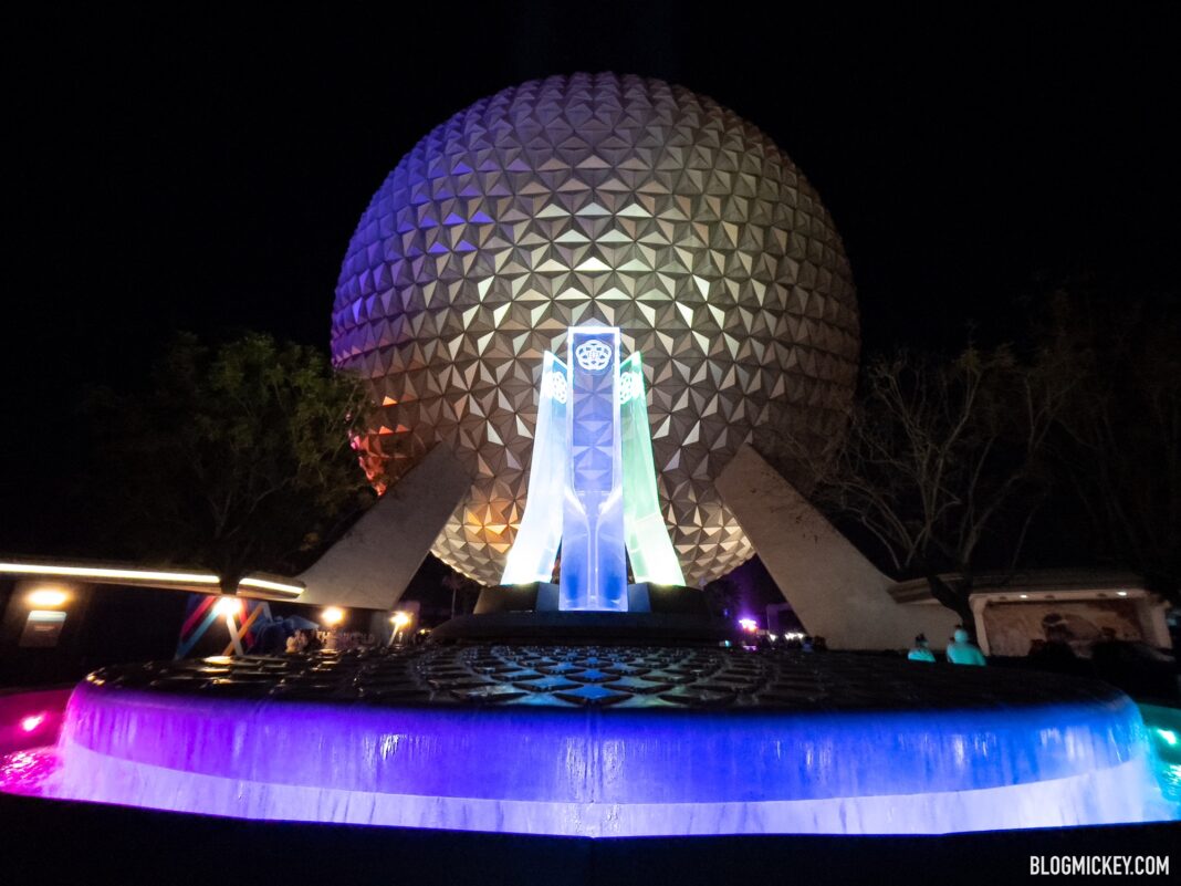 Spaceship Earth Goes Dark at EPCOT