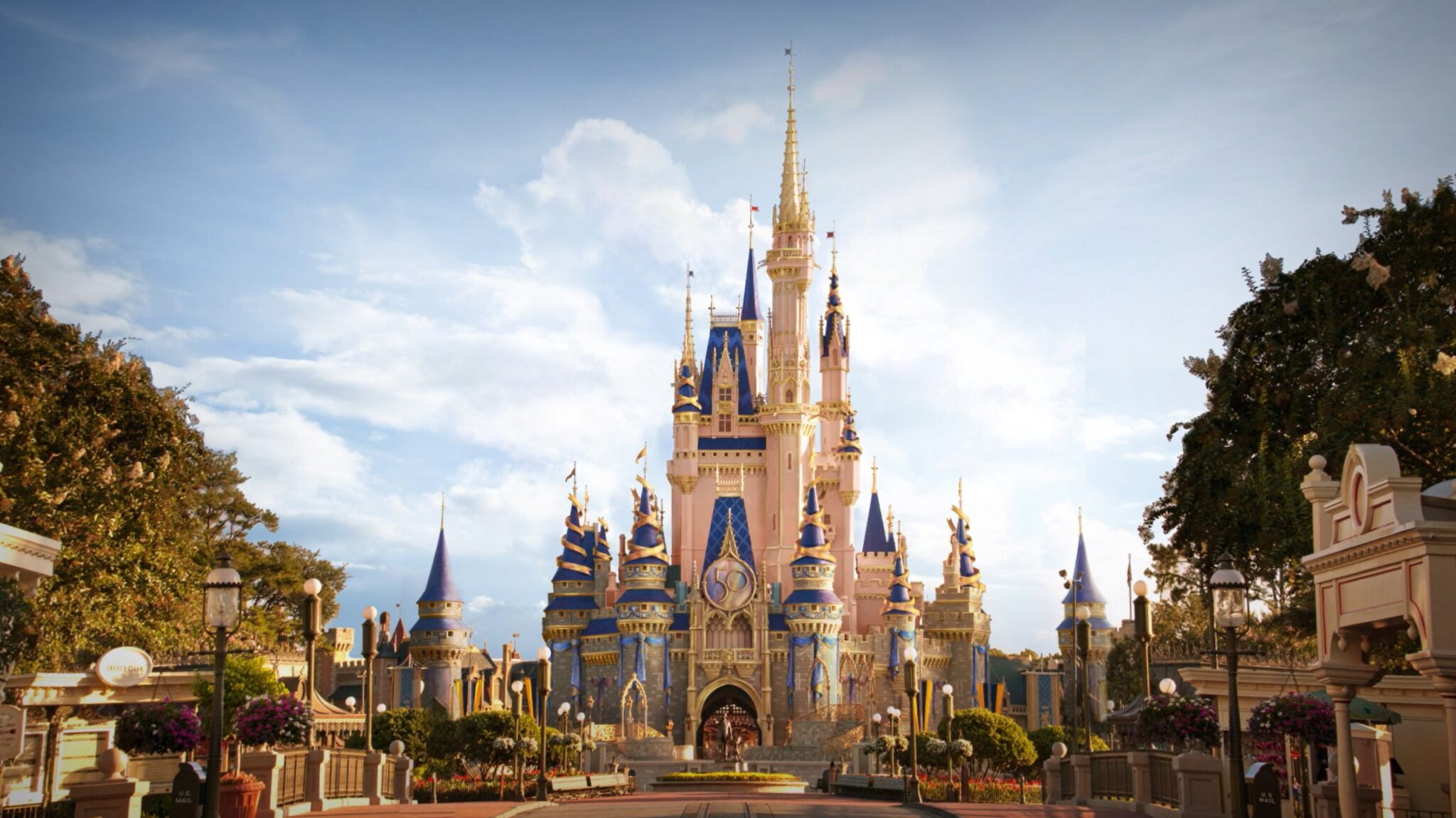 First Jewel Decorations Installed on Cinderella Castle for Disney World ...