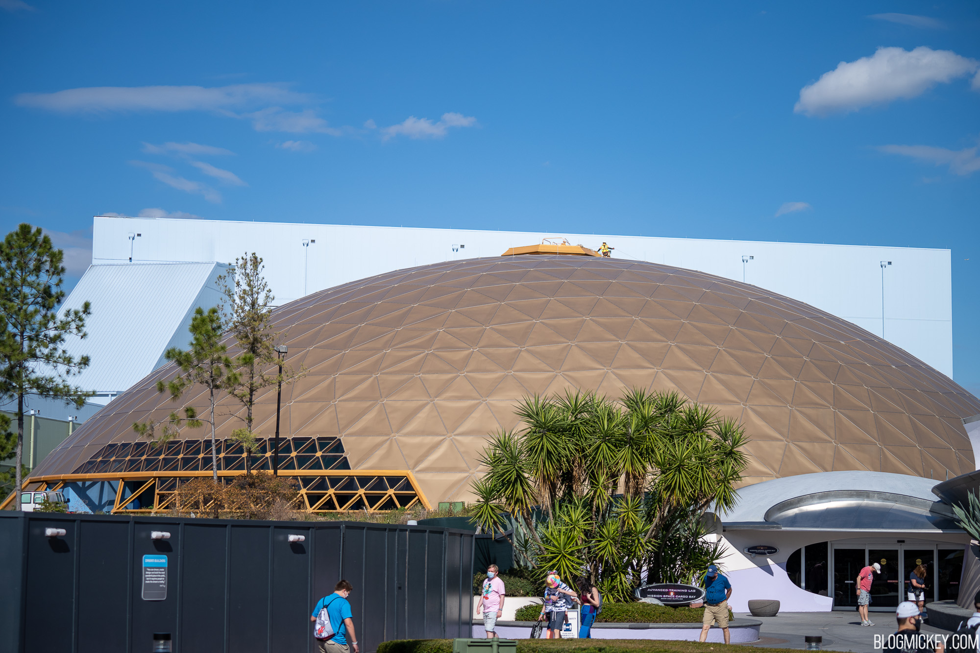 Roof Work Continues on PLAY! Pavilion at EPCOT