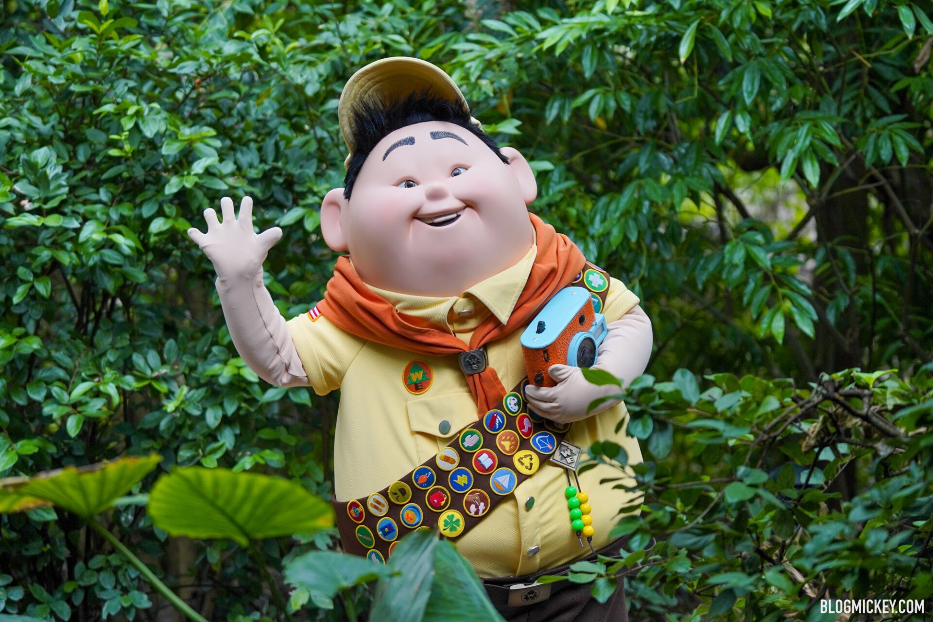 Russell from 'Up' Returns to Disney's Animal Kingdom for Earth Month
