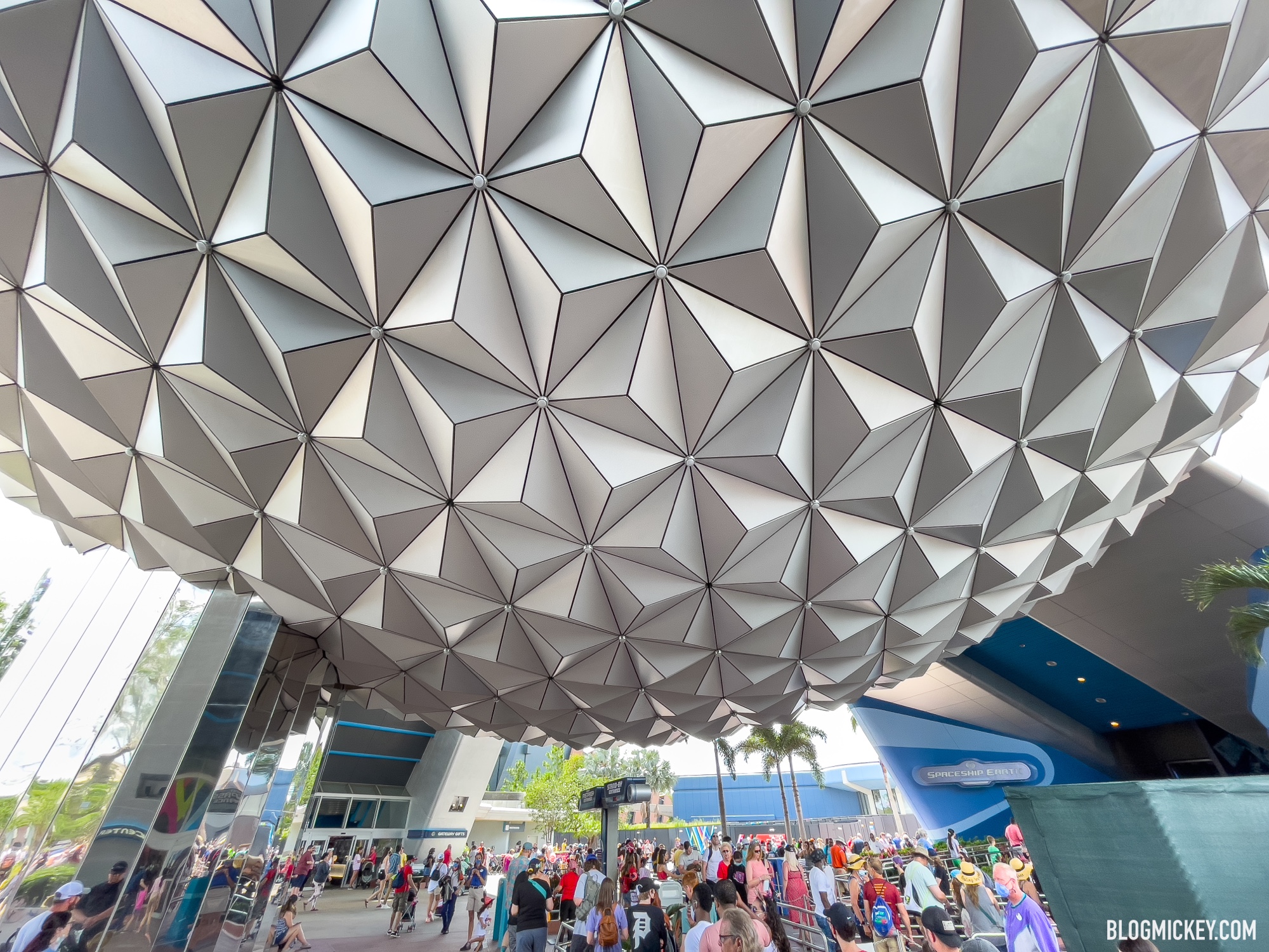 Points of Light Installed on Underbelly of Spaceship Earth at EPCOT