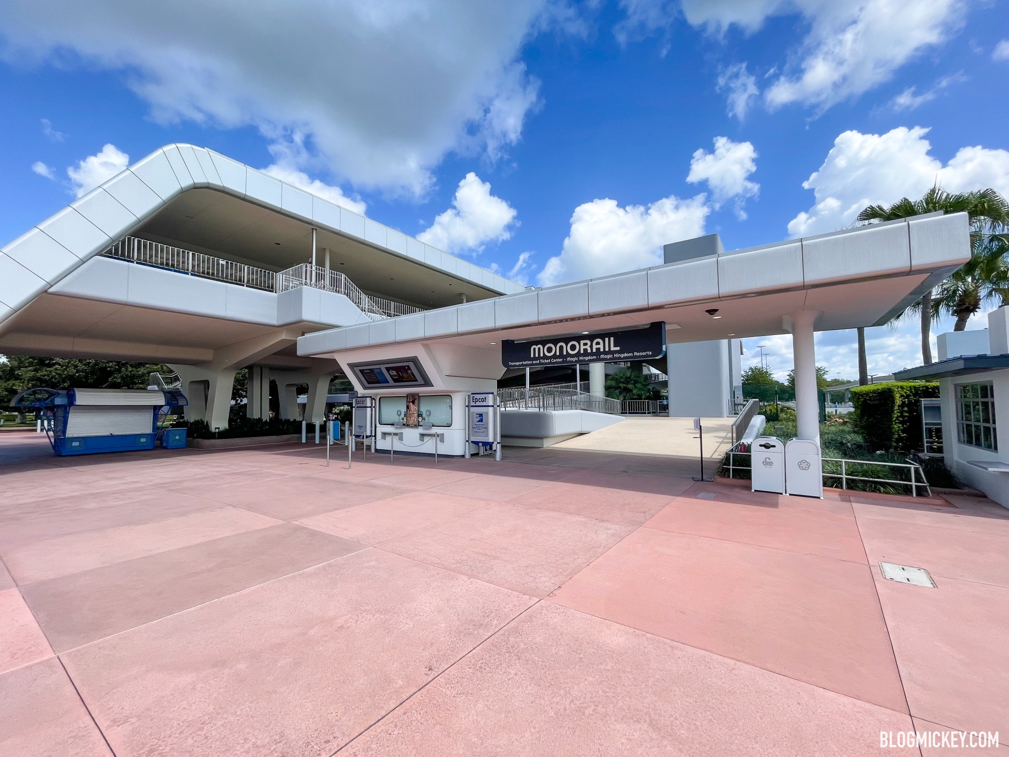 New EPCOT Monorail Station Sign Brings Updated Font, Color Scheme to ...