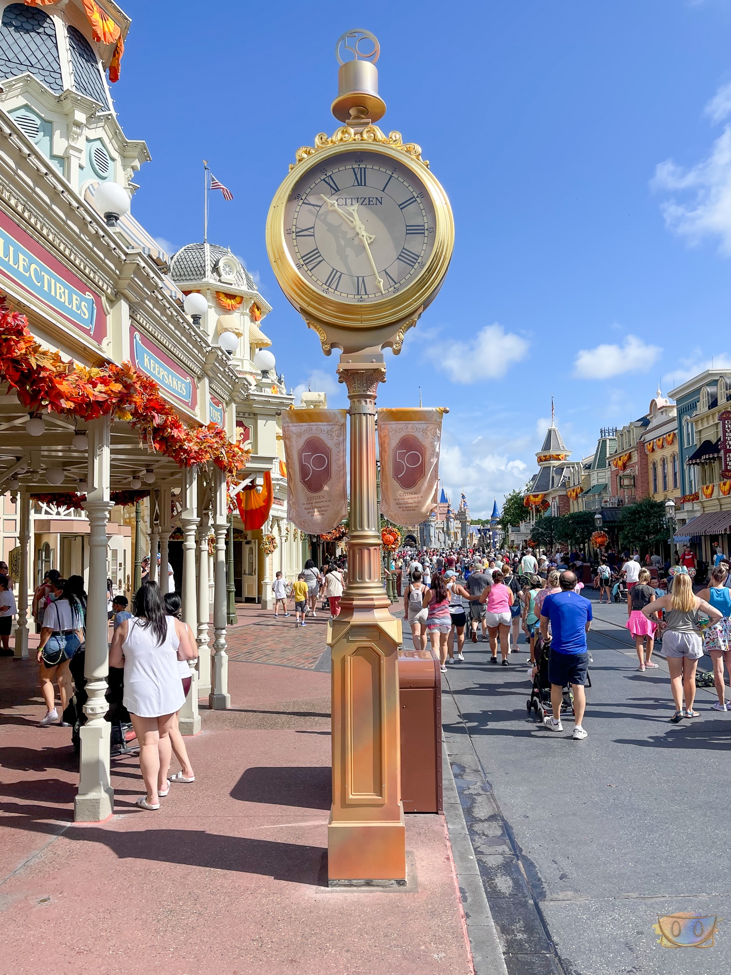 Main Street USA Clock Returns, Restored to Pre-50th Design