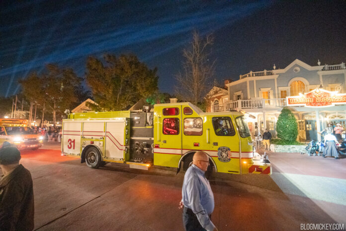 PHOTOS, VIDEO: Emergency Vehicles Respond to Magic Kingdom Fire