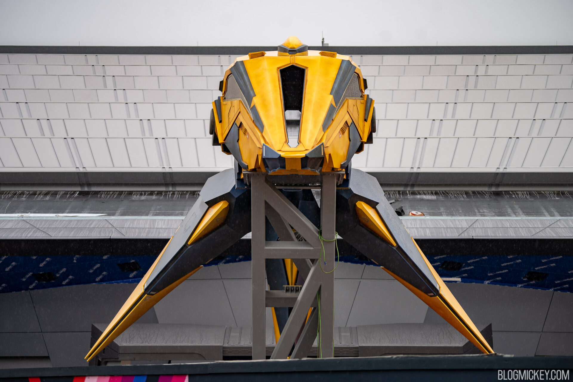 Cosmic Progress! Wings Installed on Nova Corps Starblaster Ship at EPCOT