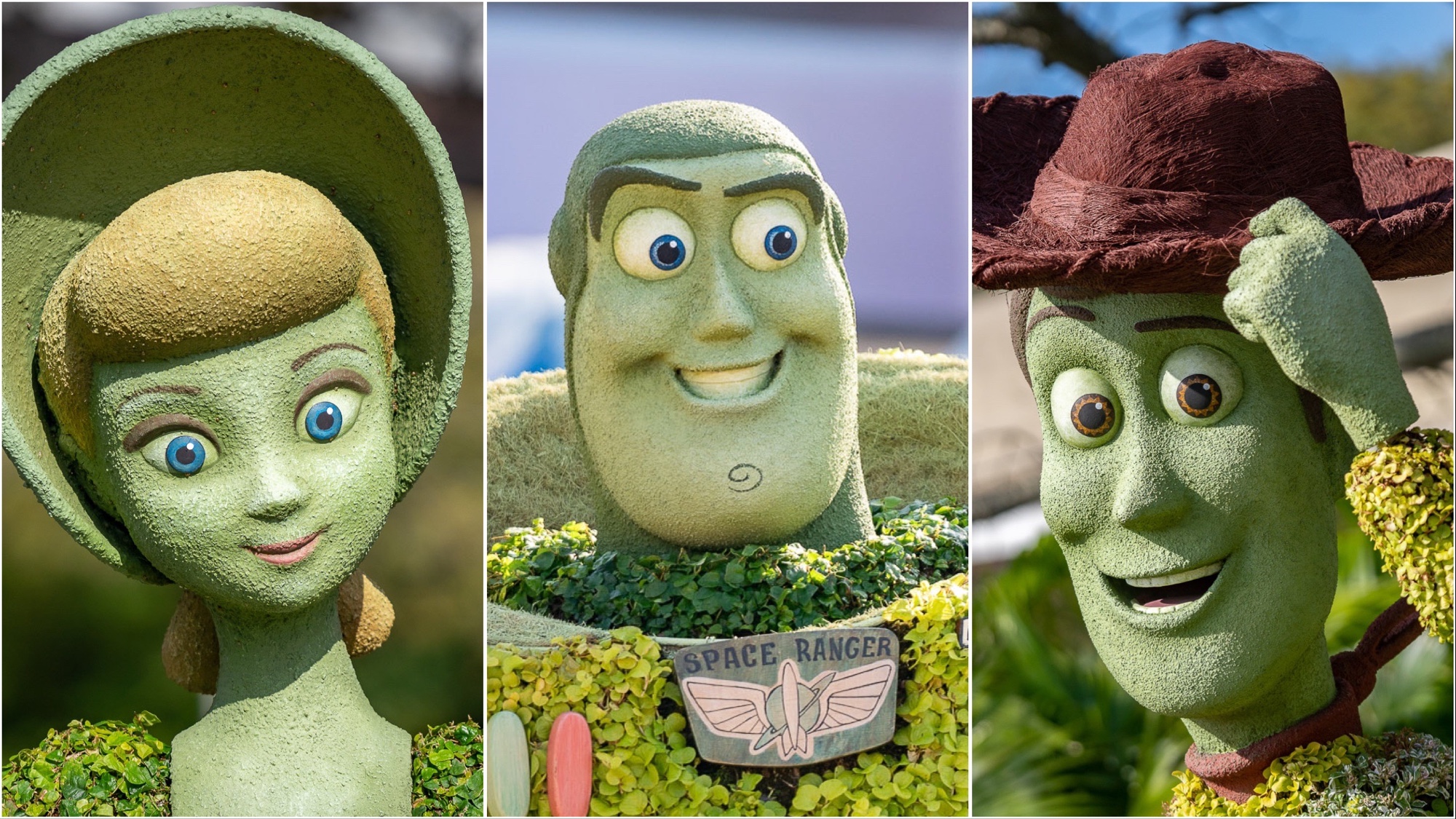 Toy Story Topiaries Bloom in World Discovery, World Nature at EPCOT