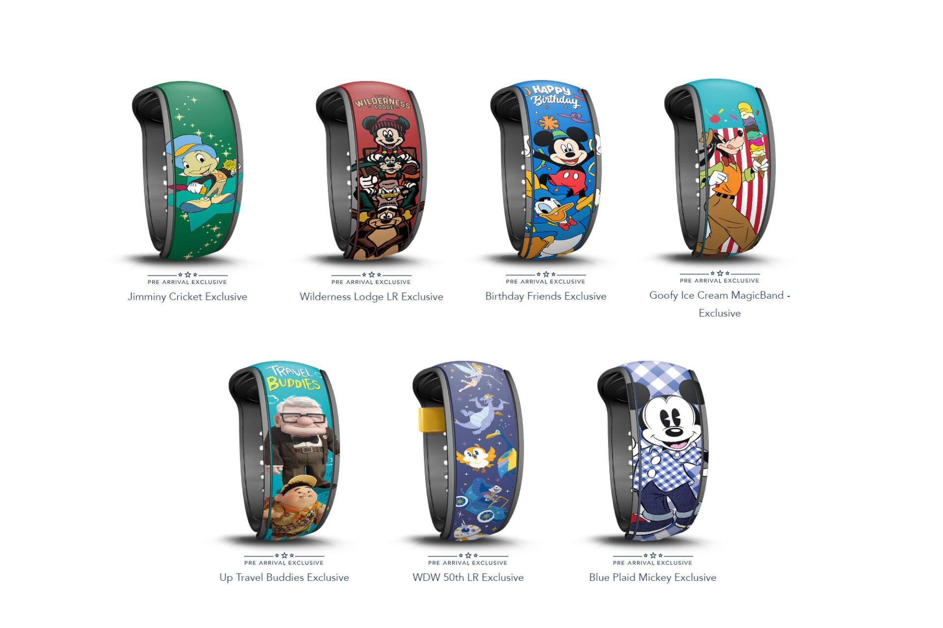 Current Lineup of Pre-Arrival Exclusive MagicBands