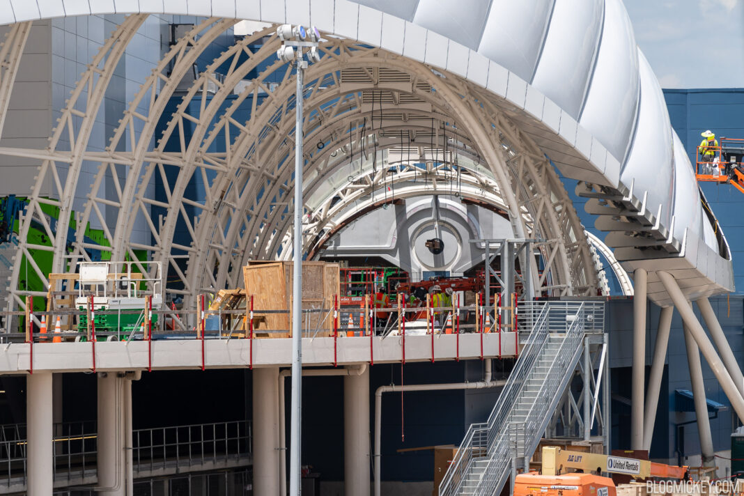 Themed Entrance Installed for TRON Lightcycle Run at Magic Kingdom