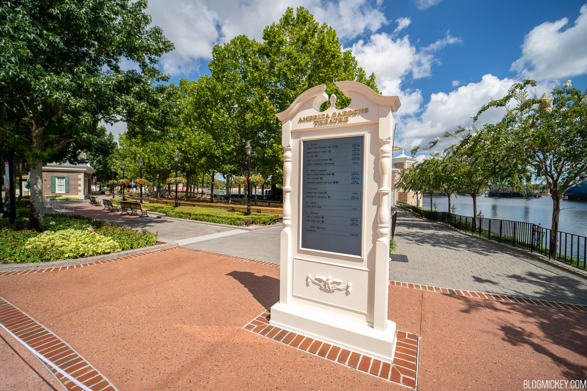 Digital Tip Board Installed at America Gardens Theatre in EPCOT