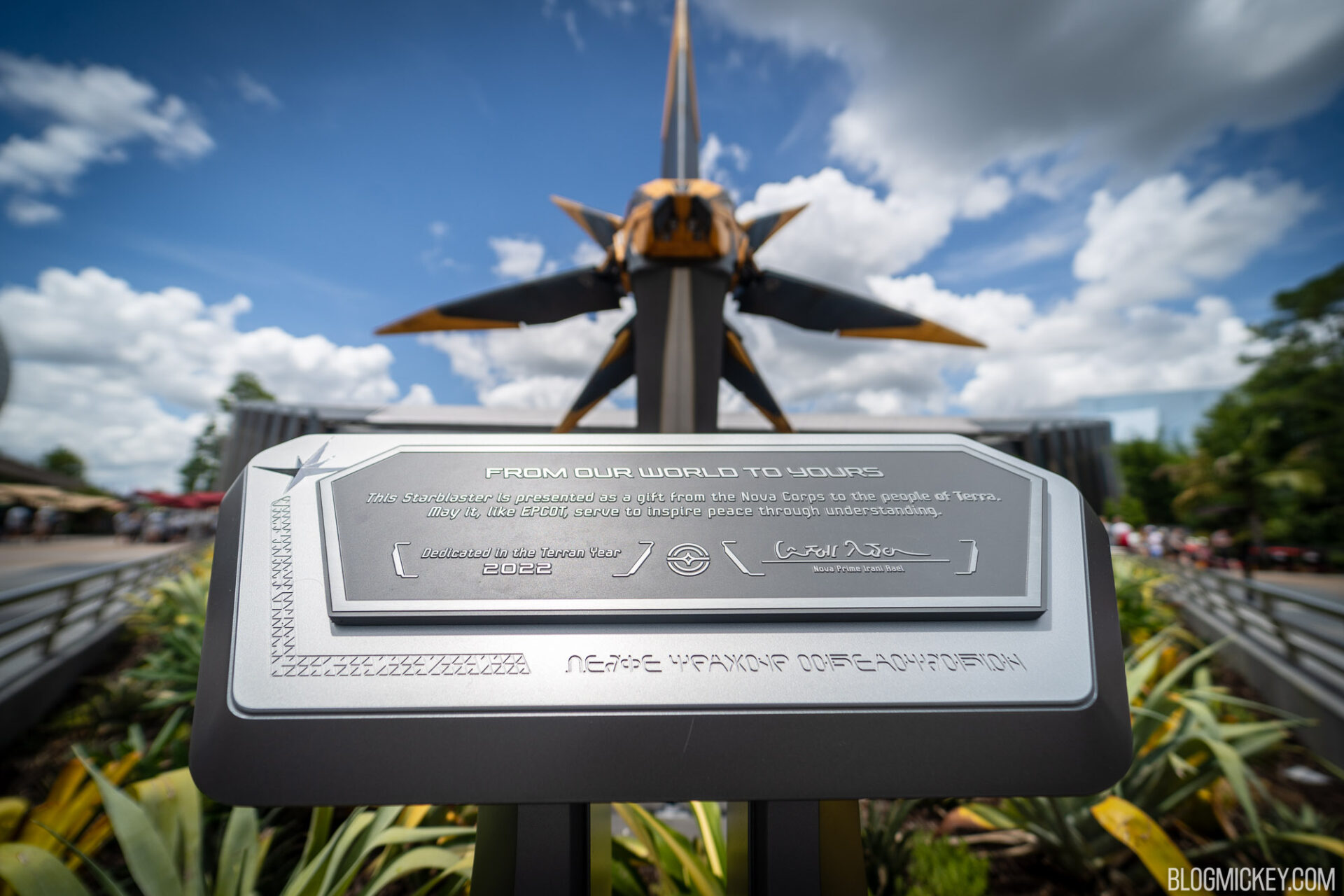 Dedication Plaque Installed at Guardians of the Galaxy: Cosmic Rewind ...