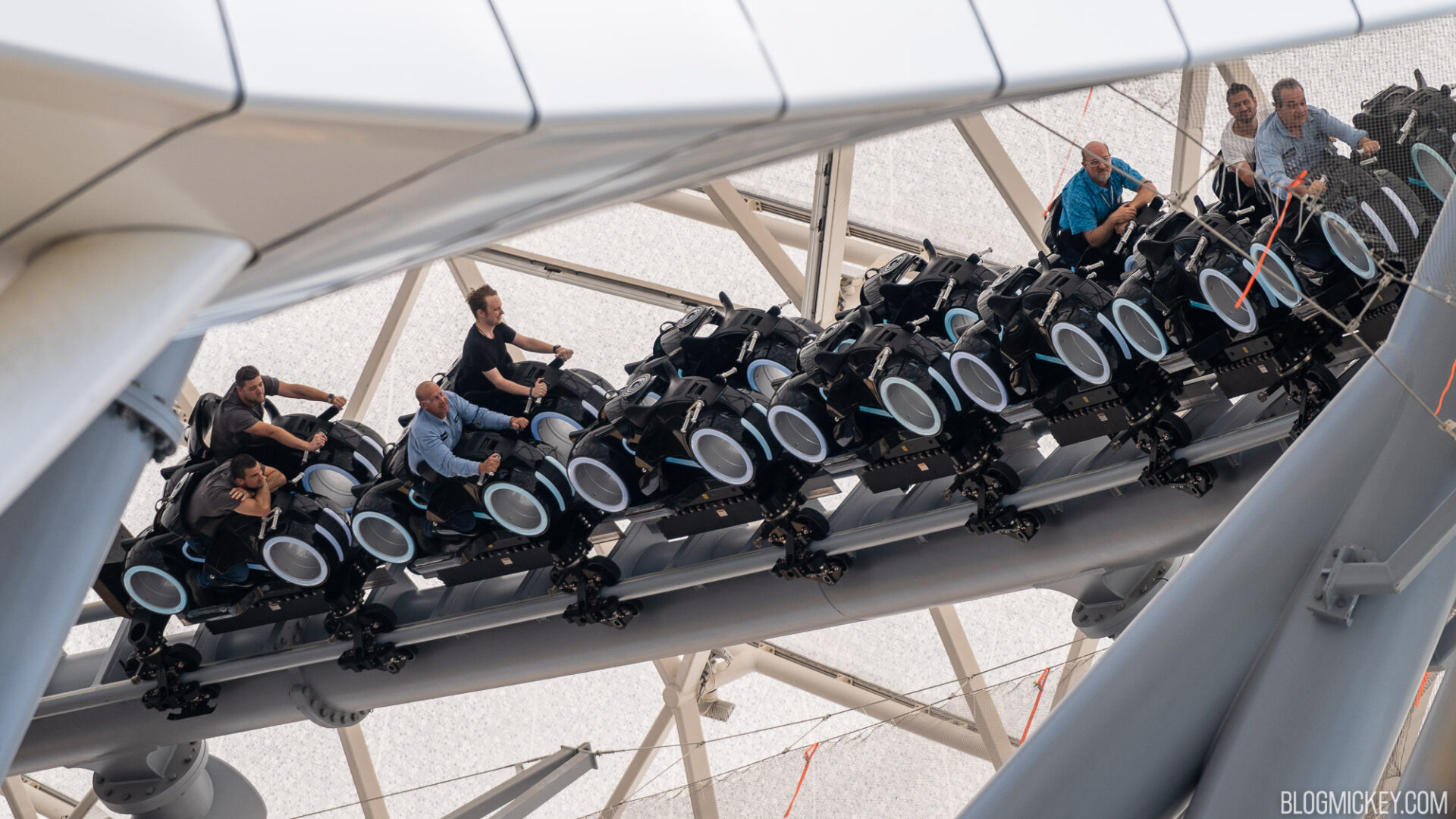 TRON Lightcycle Run Begins Testing With Human Riders at Magic Kingdom