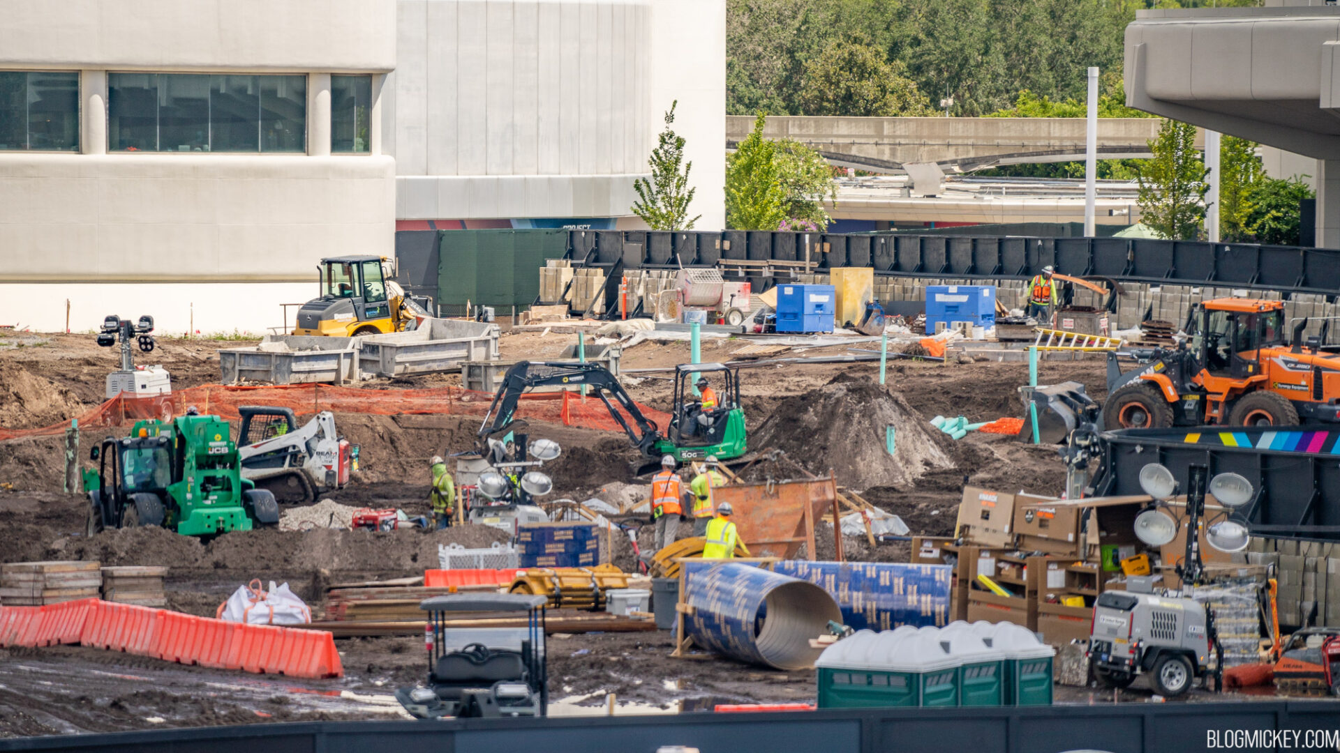Utility Work, Concrete Forms Spotted for Festival Gardens Venue in "The ...