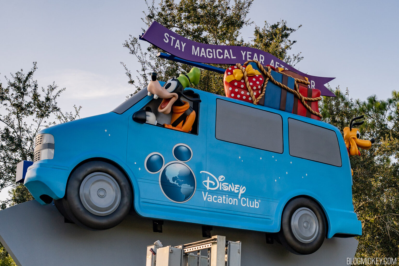 Goofy Disney Vacation Club Billboard Repainting Completed